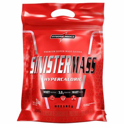 Sinister Mass Hypercaloric 3kg Sabor-Morango integralmedica | Shopee Brasil