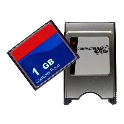 Kit 1 Adaptador Pcmcia Compact Flash Cf + 1 Cartão | Shopee Brasil