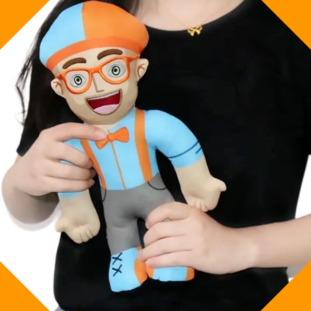 Boneco Pelúcia Blippi Youtuber 25cm Grande Infantil Brinquedo Bipli ...