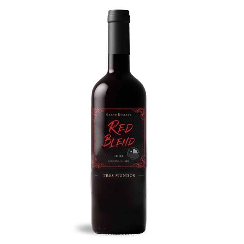 Vinho Tinto Fino Red Blend Tres Mundos Grand Reserve 750ML | Shopee Brasil