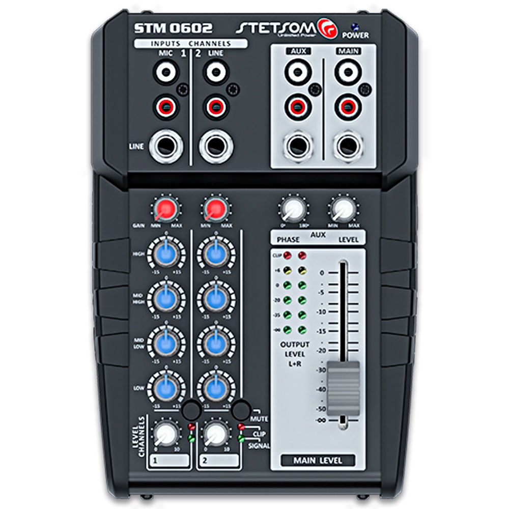 Crossover Stetsom STM0602 2 Canais 6 Vias Saida RCA Mono Stereo Mesa ...