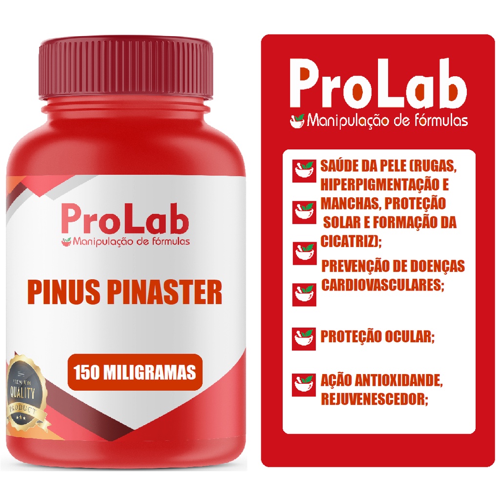 Pinus Pinaster 150 Mg 120 Cápsulas - Envio Imediato | Shopee Brasil