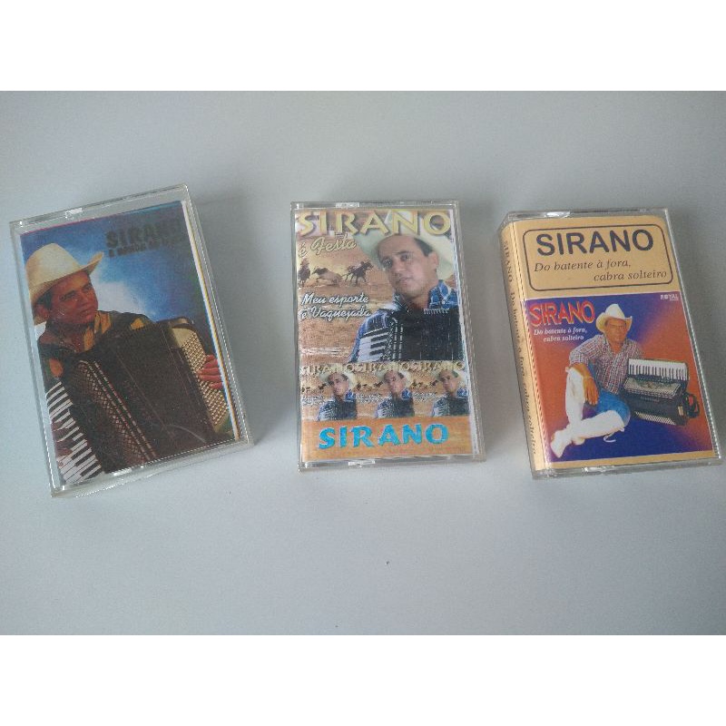 3 K7s Sirano (raridades) | Shopee Brasil