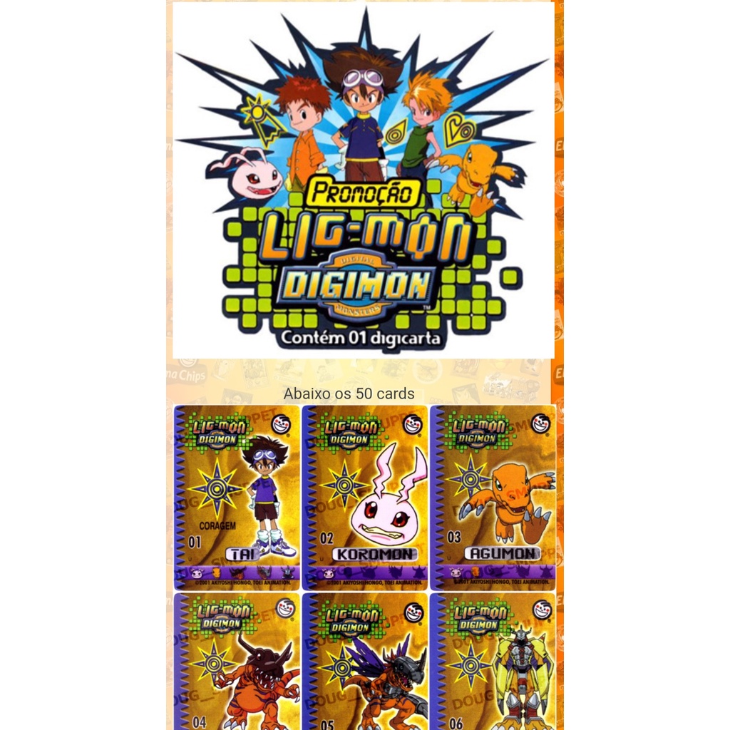 Tazos Digimon | Shopee Brasil