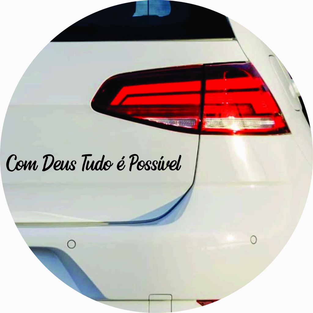 Adesivo Com Deus Tudo è Possível. Carro Moto Notebook 30x3 | Shopee Brasil