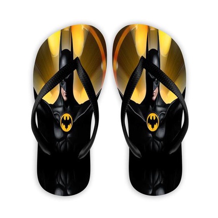 Batman Chinelo Presente temático Infantil menino e adulto Bat Amarelo ...