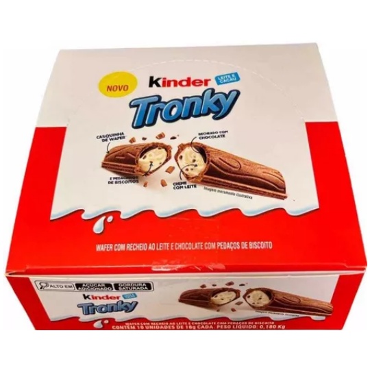 Choc. Ferrero Kinder Tronky 18g T1 / 10 Unidades | Shopee Brasil