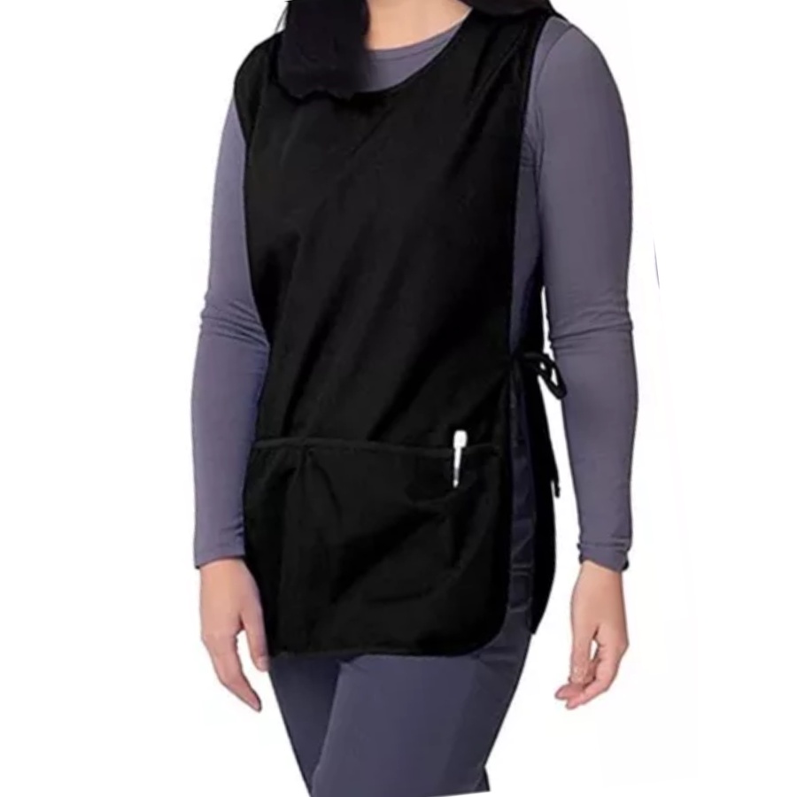 Kit 2 Bata avental Oxford Com Viés Feminina Uniforme Jaleco Com Bolsos ...