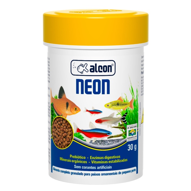 Alcon Neon Alimento Completo Granulado para Peixes Pequeno Porte 30g ...