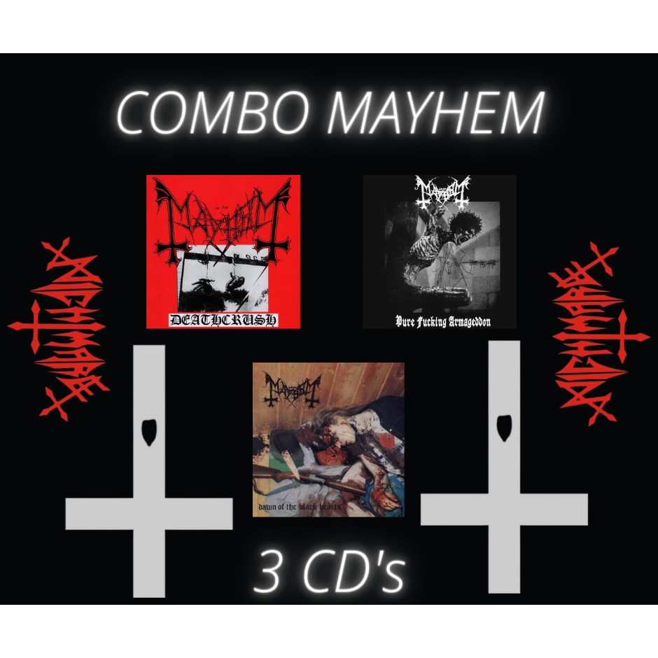 Combo The True Mayhem 3 Cds Novos Black Metal | Shopee Brasil