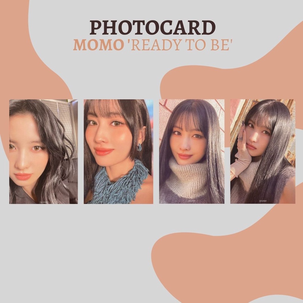 Photocards Kpop TWICE 'READY TO BE' - MOMO Fanmade | Shopee Brasil