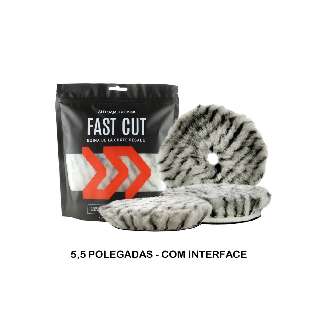 Boina de Lã Fast Cut Corte Pesado com Interface 5,5 polegadas | Shopee Brasil