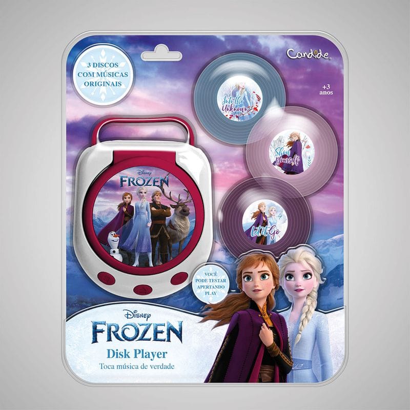 CD PLAYER - DISCK PLAYER FROZEN ELSA COM 3 DISCOS 8300 - CANDIDE ...