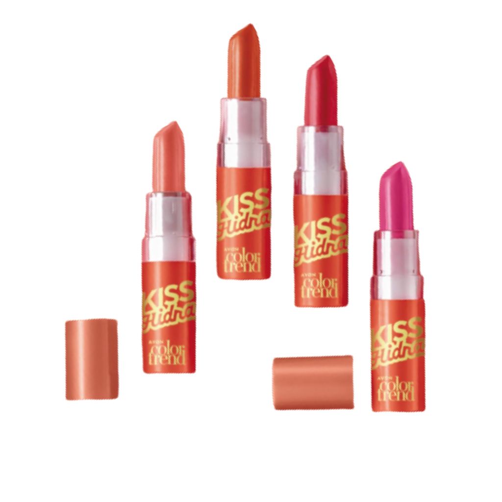 Batom Kiss Hidra Maquiagem Avon Color Trend - Cores: Bombom, Flamingo ...