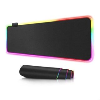 Mouse Pad Gamer Grande Com Led Rgb 7 Cores 80x30cm | Shopee Brasil