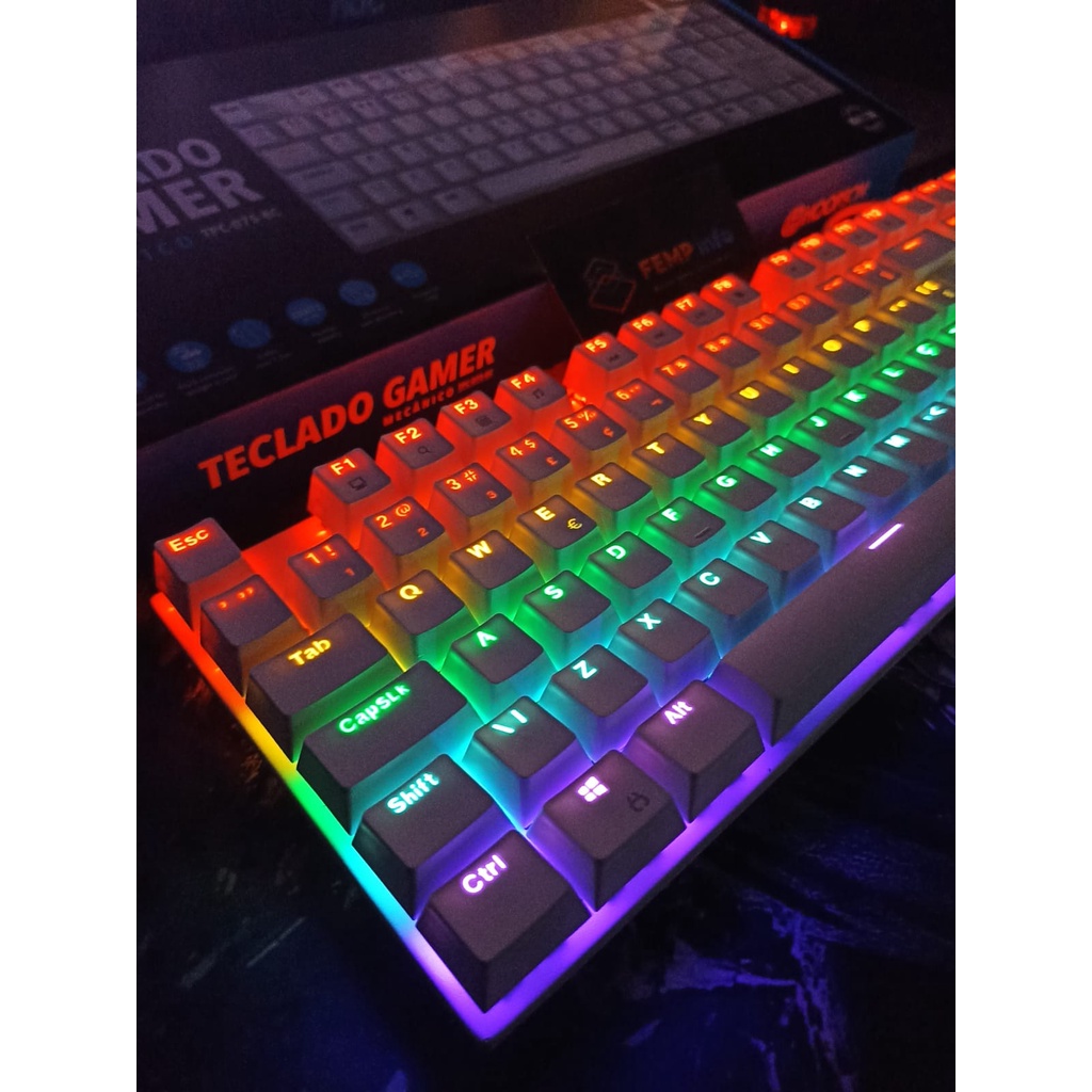 Teclado Gamer Mecanico RGB Switch Outemu Blue, Anti-Ghosting, Hoopson ...