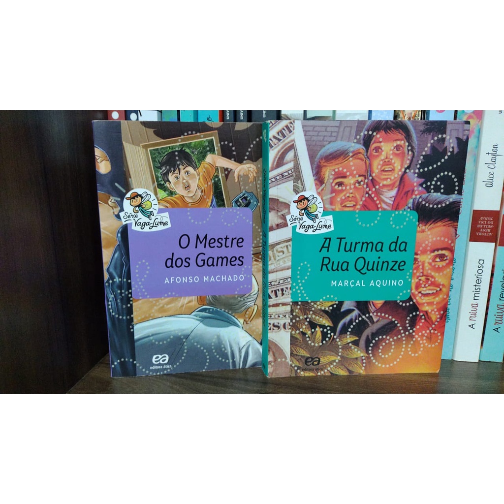 Livro “O mestre dos games” de Afonso Machado e A turma da rua quinze de ...