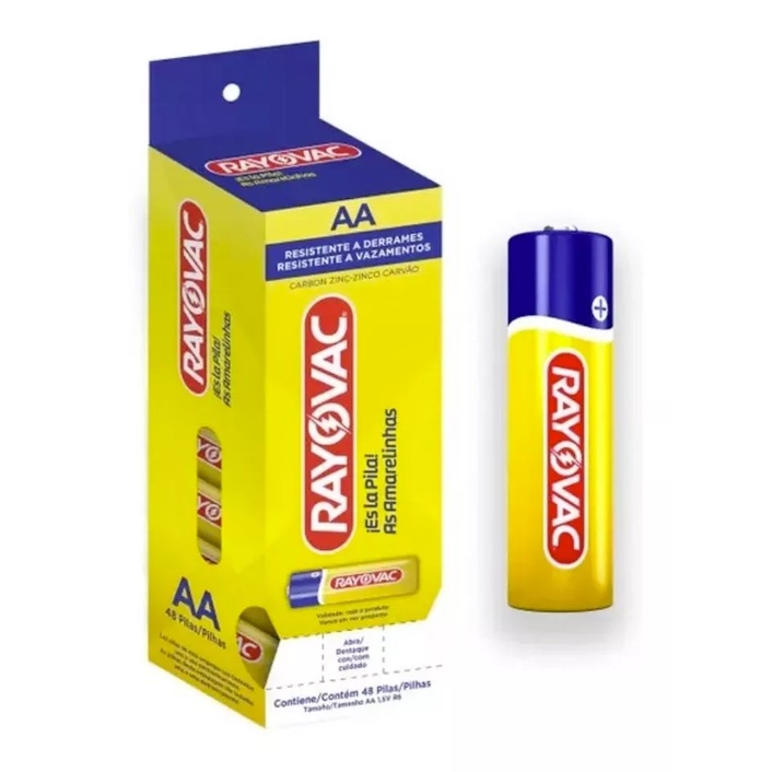 Caixa Pilha AA Pequena Rayovac | Shopee Brasil