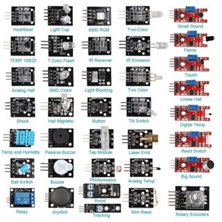 37 Em 1 Kits Sensor Modulo Para Arduino Alta Qualidade Com Box ...