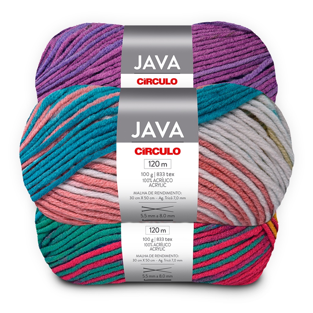 Fio Lã Novelo Java 100g - Circulo - Croche/trico | Shopee Brasil