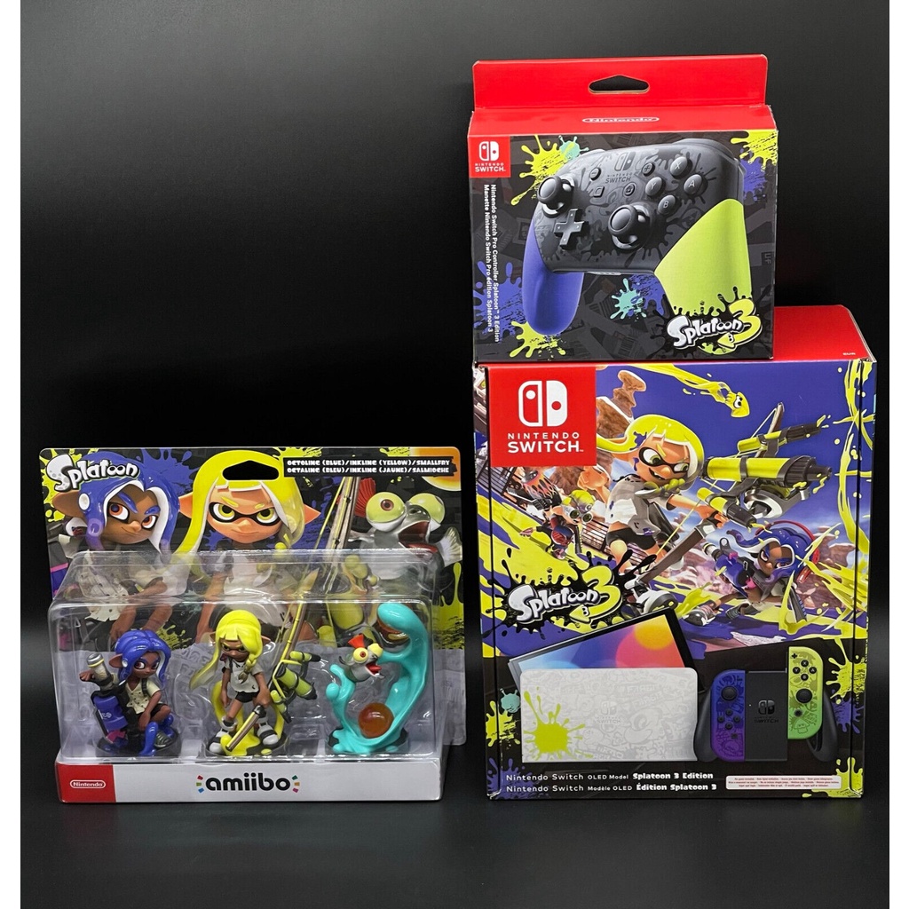 Nintendo Switch Konsole Splatoon 3 Edition OLED + Pro - Escorrega o Preço