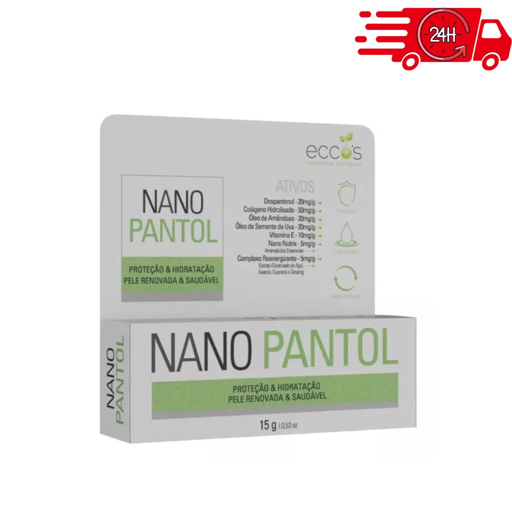 Nano Pantol Hidratação e Proteção Intensa 15g Eccos | Shopee Brasil