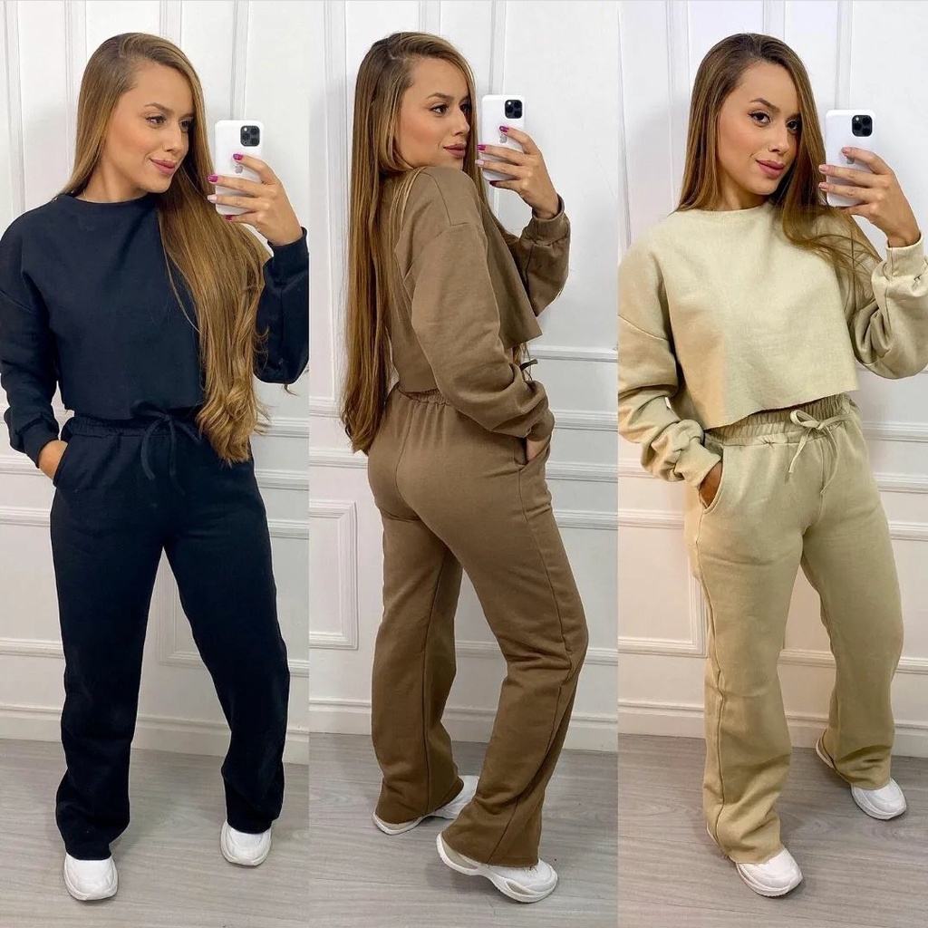 CONJUNTO GRINGO MODELO NOVO CALÇA+BLUSA MANGA LONGA SUPER CONFORTAVEL E ...