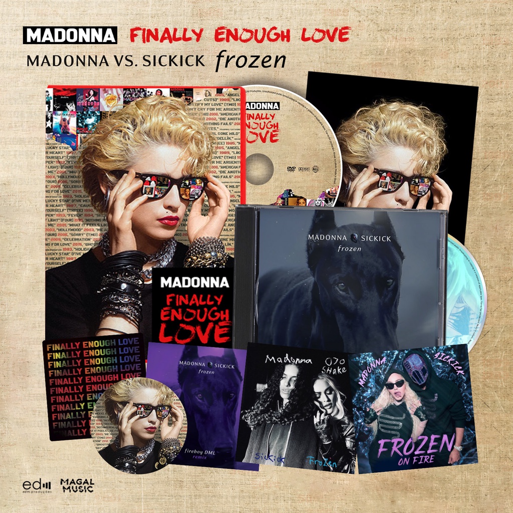DVDs Madonna - Finally Enough Love + Frozen | Shopee Brasil