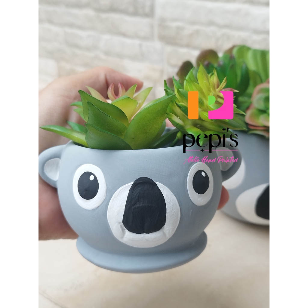 Vaso Coala, vasinho Pet, Cachepot para planta, vaso de cerâmica ...