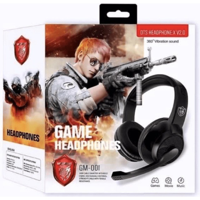 Fone de ouvido GAMER com microfone - GM001 | Shopee Brasil