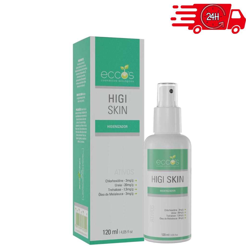 Higi Skin Fluido Higienizador P/ Assepsia 120ml Eccos | Shopee Brasil