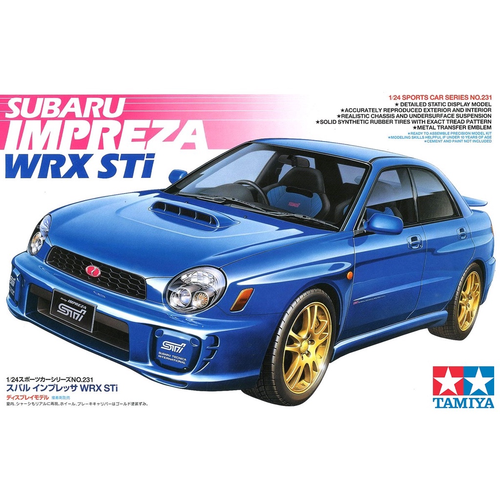 SUBARU IMPREZA WRX STI JDM 1/24 TAMIYA KIT PLASTIMODELISMO | Shopee Brasil