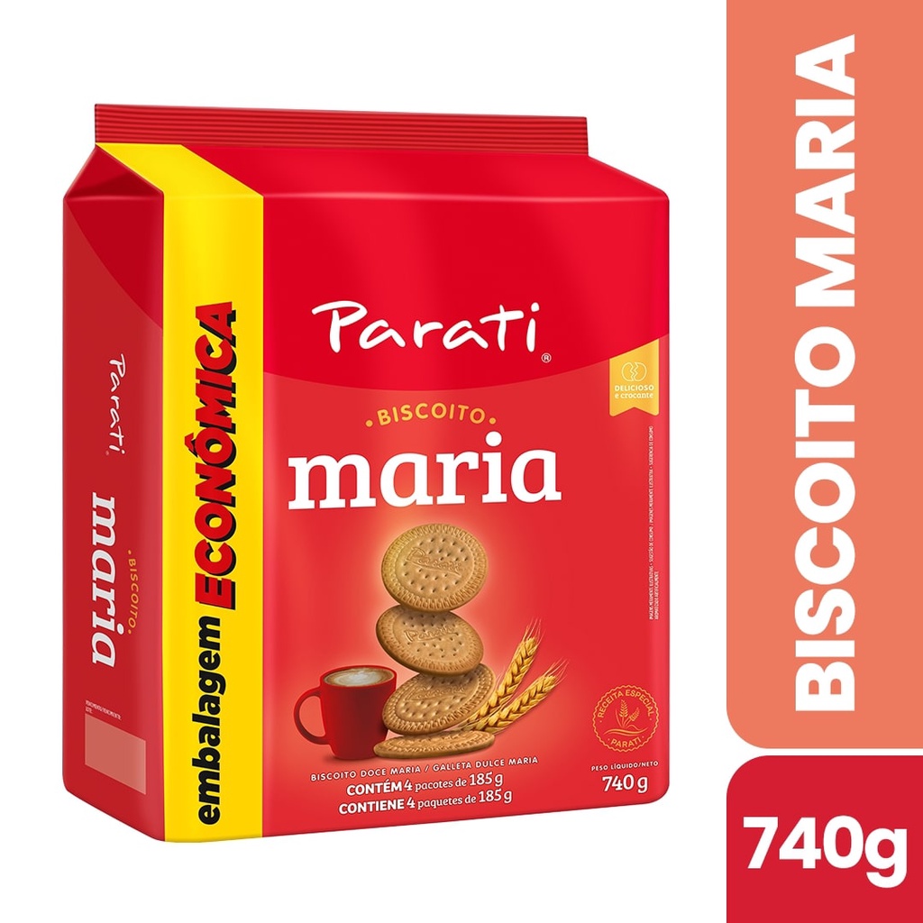 Biscoito Maria Parati 740G | Shopee Brasil