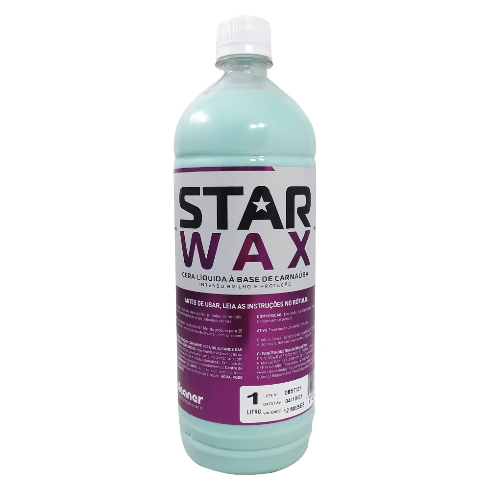 Cera Líquida Concentrada 1 Litro Star Wax Cleaner | Shopee Brasil