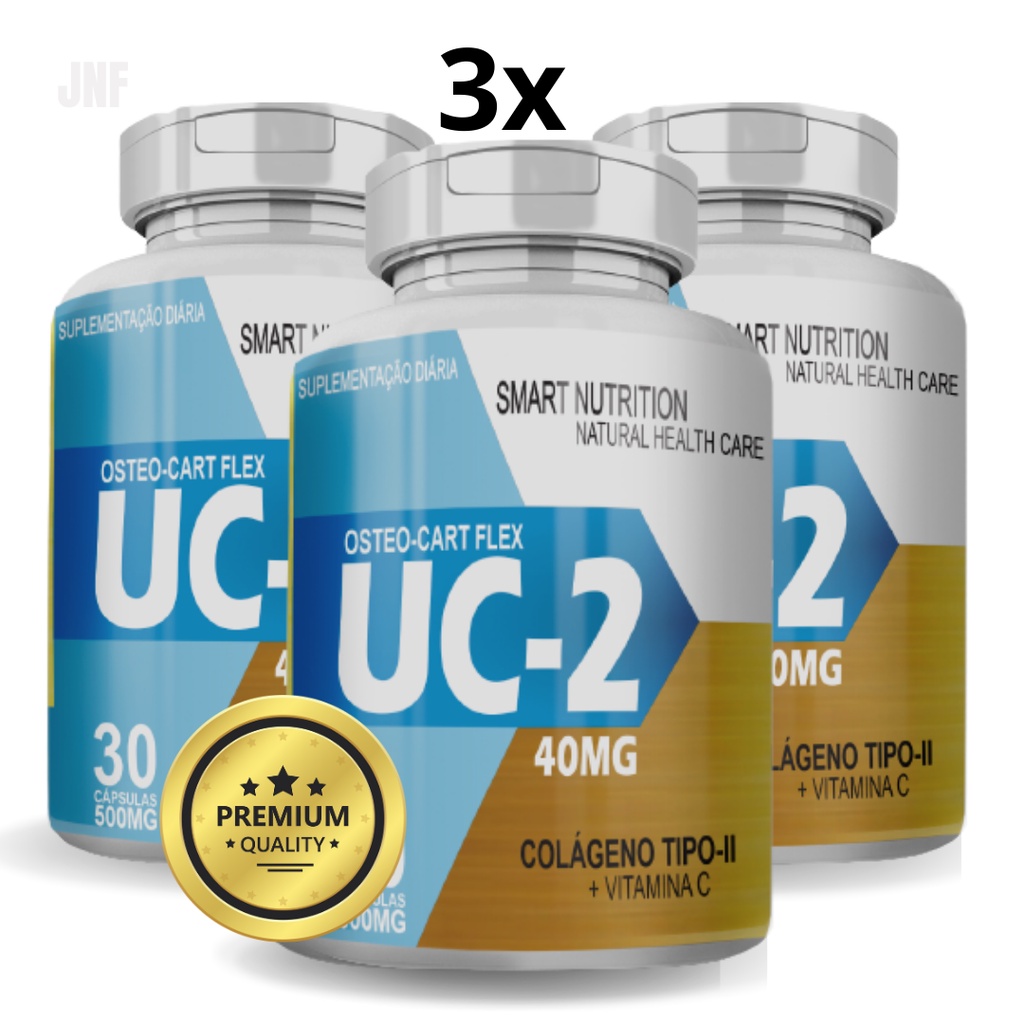3X Colageno Tipo II Uc2 40mg 90 Doses | Shopee Brasil