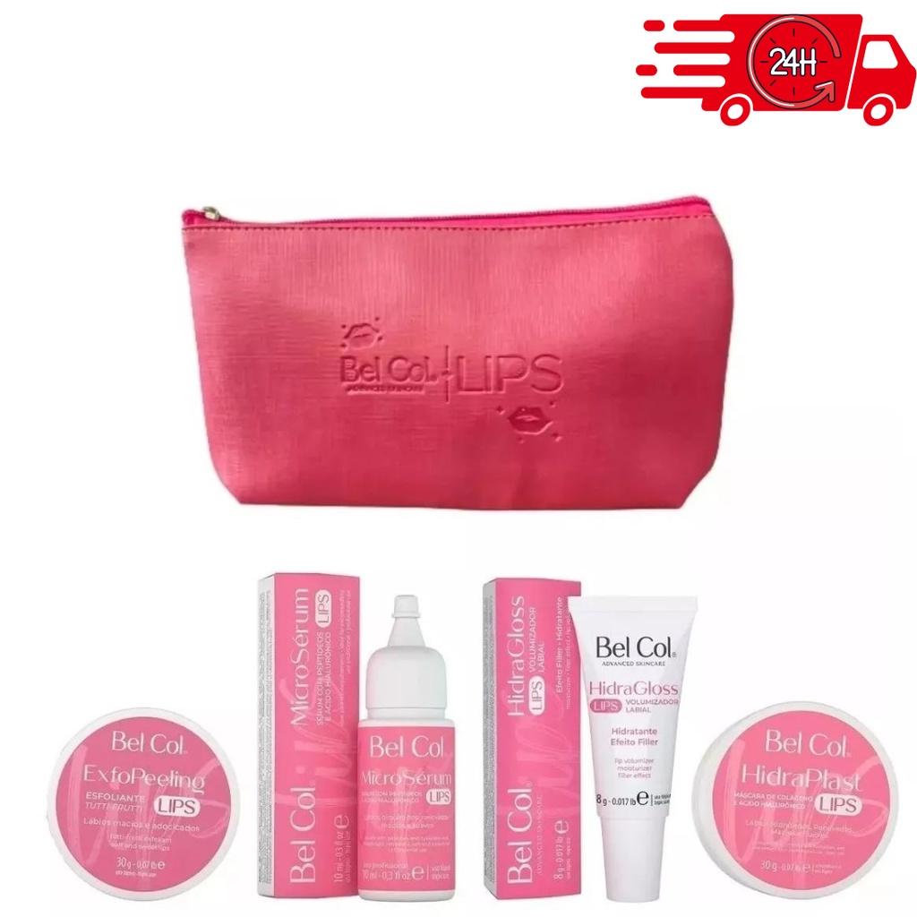 Bel Col Kit Hidra Lips Hidragloss Tratamento Labial | Shopee Brasil