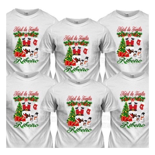 6 Blusas Natal Nome Da Sua Família Ou Empresa Personalizado | Shopee Brasil
