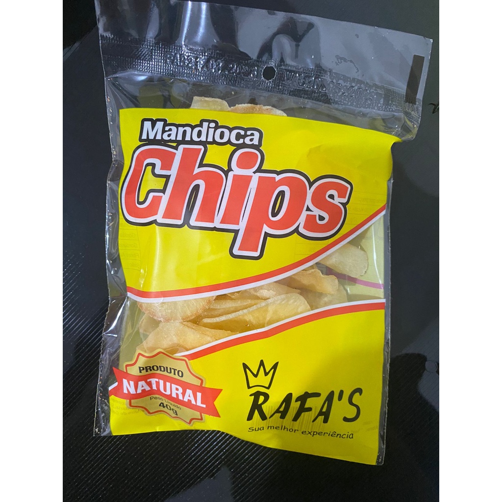 Mandioca, Aipim, Macaxeira Chips 10 unidades | Shopee Brasil