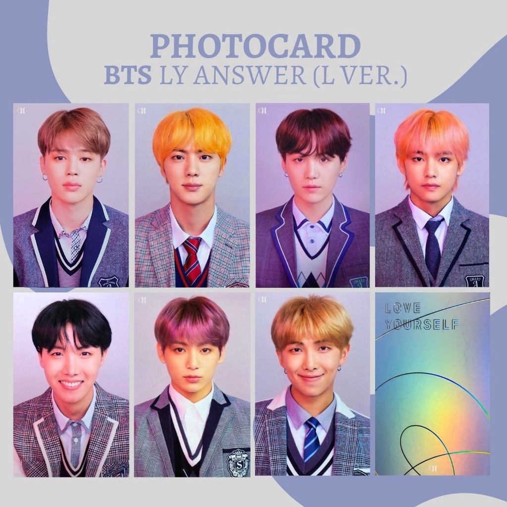 Photocards Kpop BTS 'LY ANSWER (L VER.)' - Fanmade | Shopee Brasil