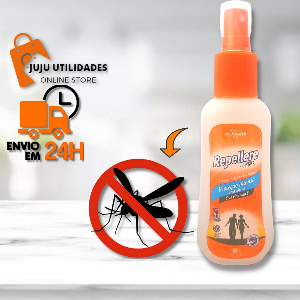 Repelente De Insetos Pernilongo Borrachudo Mosquitos Repellere 105ml ...
