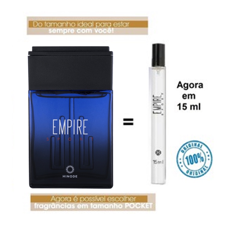 Perfume Empire Sport Hinode 100ml e Pocket 15 ml Original Nova ...