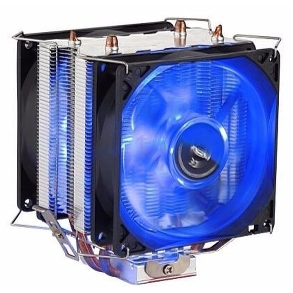 Cooler Duplo Gamer Cpu Dual Fan Pc Intel 775 1151 1155 1200 2011 Amd ...
