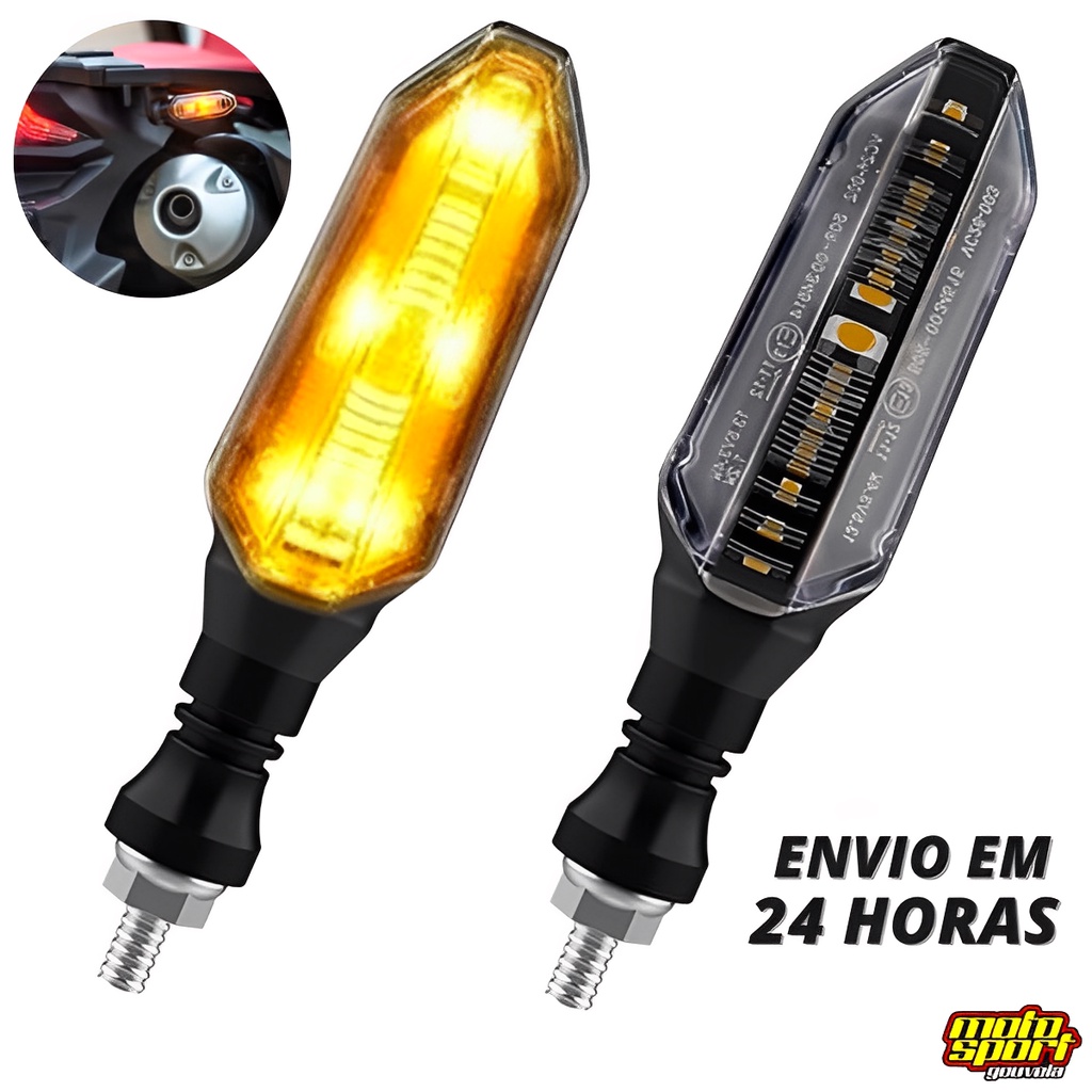 Par De Pisca Seta Led Modelo CB Twister 250 Nova Para Cg Titan 150 160 ...