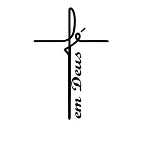 Kit 02 Adesivos cruz fé em Deus | Shopee Brasil