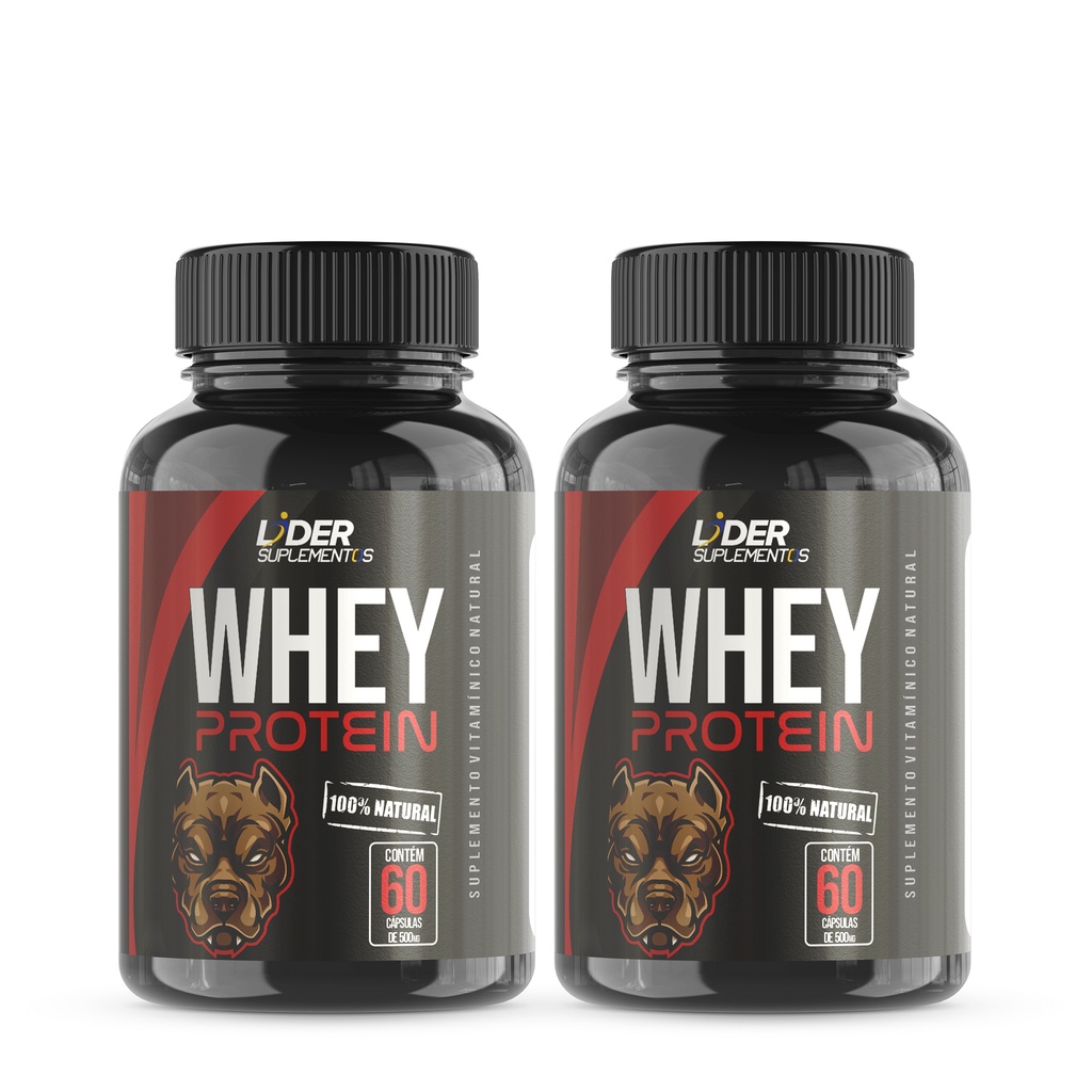Whey - KIT 2 POTES 60 CAPS CADA | Shopee Brasil