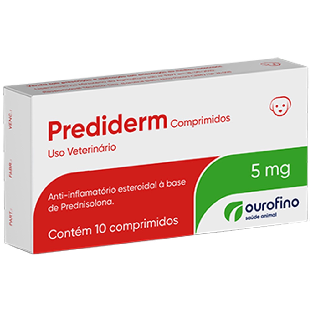 Prediderm 5mg c/ 10 Comprimidos Caixa Fechada Anti-inflamatorio ...