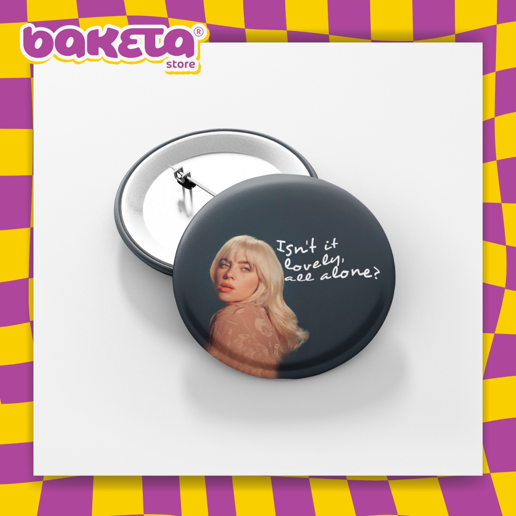 Billie Eilish - Botton Kit com 4 unidades [Baketa Store] | Shopee Brasil