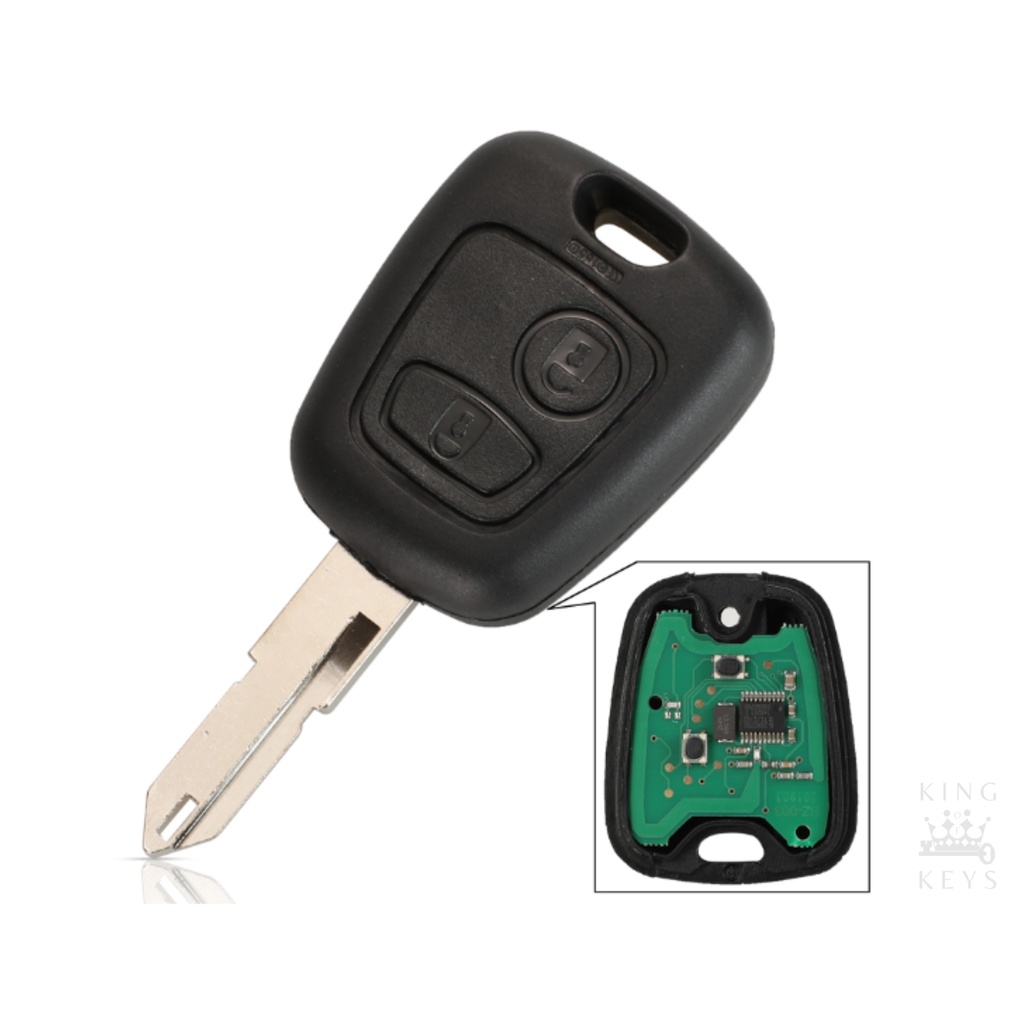 Chave Para Peugeot 206 207 2 Botões Completa 08 09 10 11 12 | Shopee Brasil