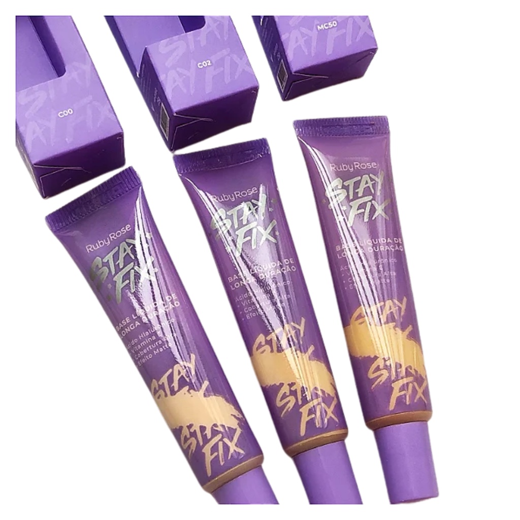 Base Líquida Stay Fix Matte Longa Duração - Ruby Rose | Shopee Brasil