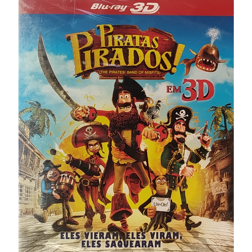 Piratas Pirados! (blu-ray 3D) | Shopee Brasil